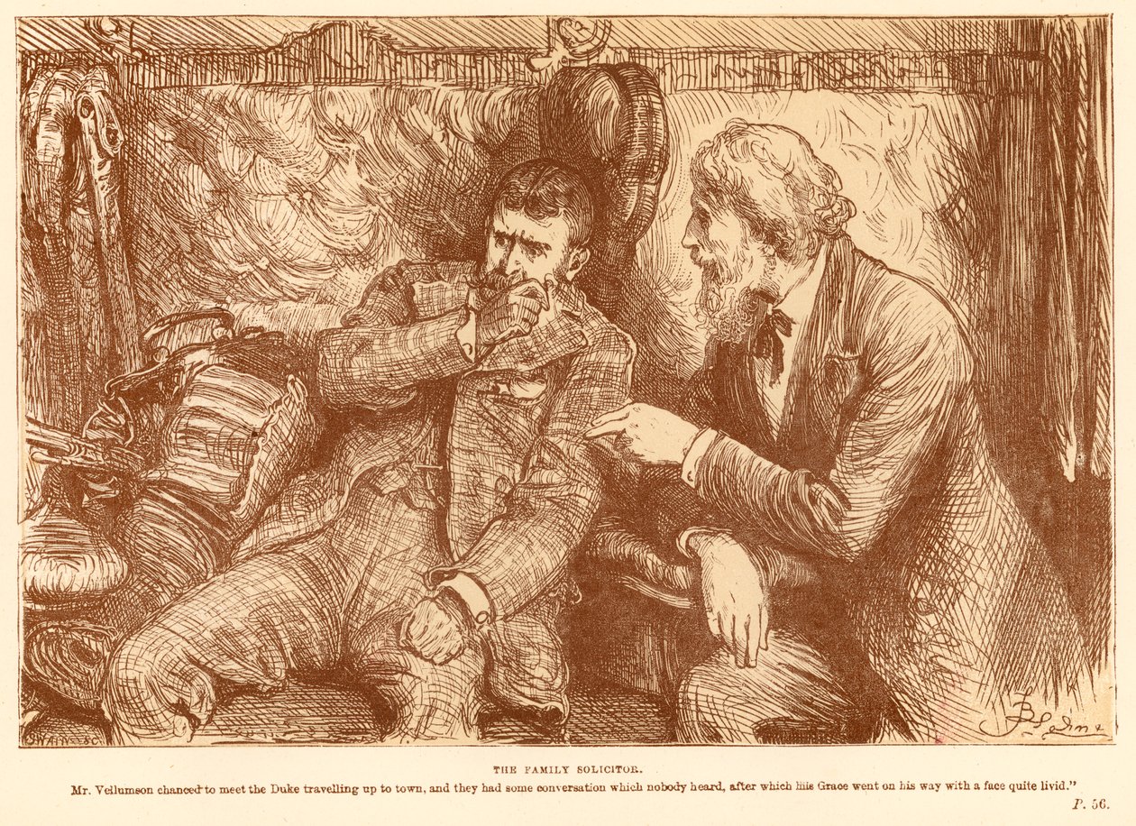 Der Familiensachbearbeiter von Frederick Barnard: Kunstdruck